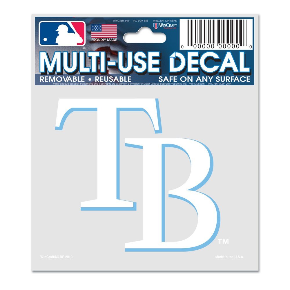 Amazon.com : Wincraft MLB Tampa Bay Rays 84425010 Multi-Use Decal, 3" x ...