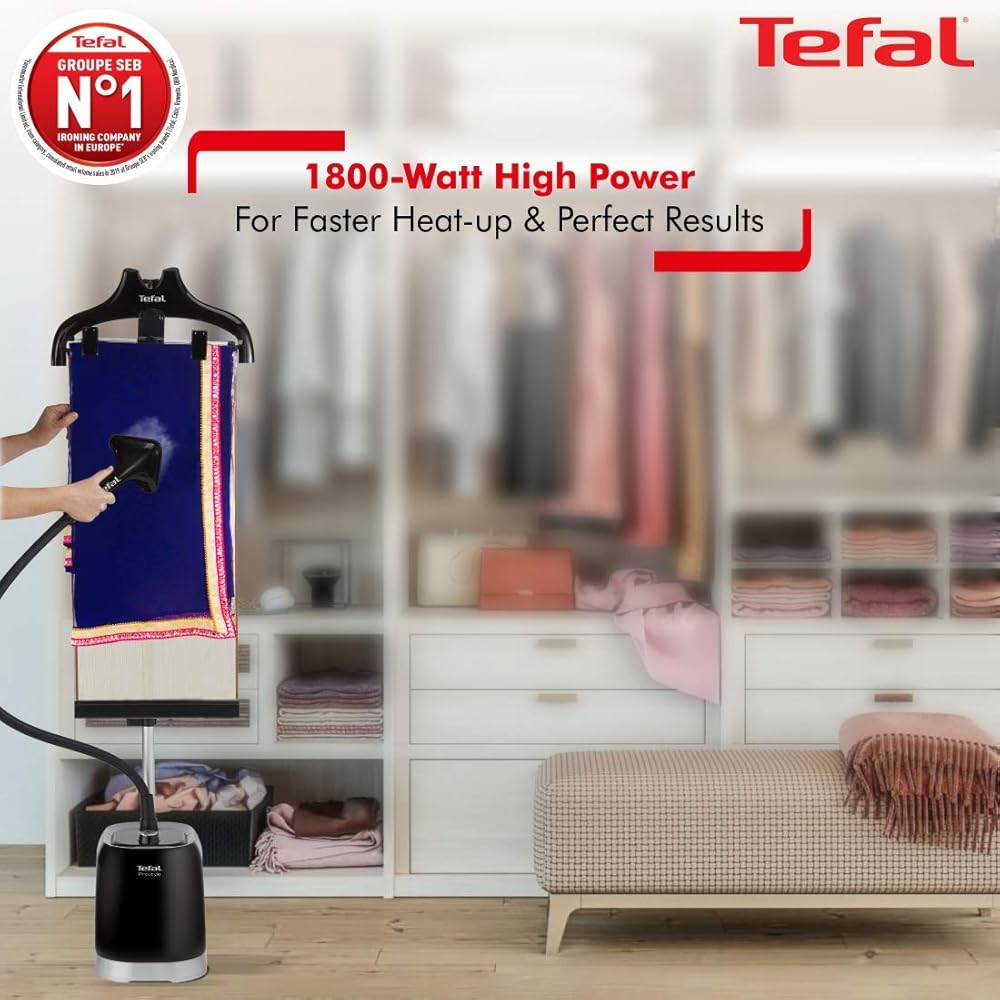 Tefal Pro Style 1800-Watt Garment Steamer Electric Iron (Black) 1.5 L ...