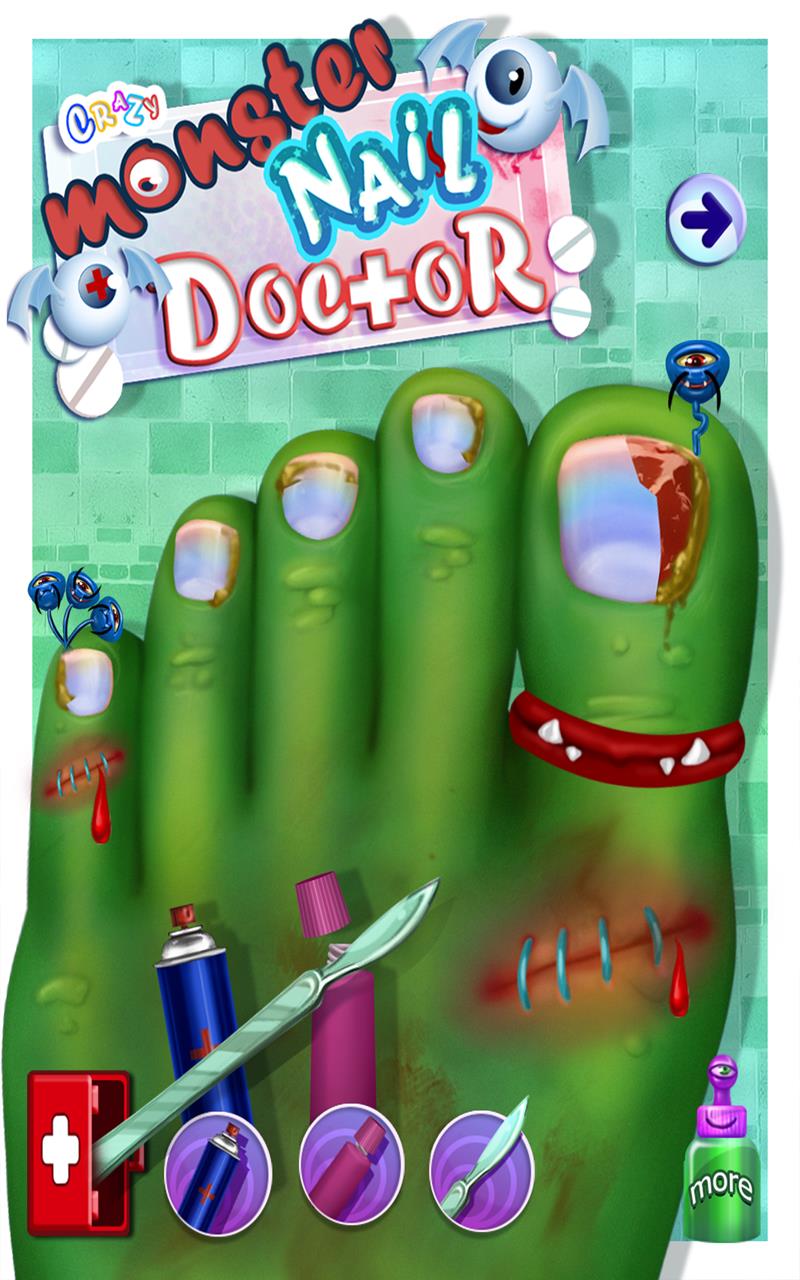 Little Monster Toe Nail Doctor Surgery Hospital - Free Fun Games For ...
