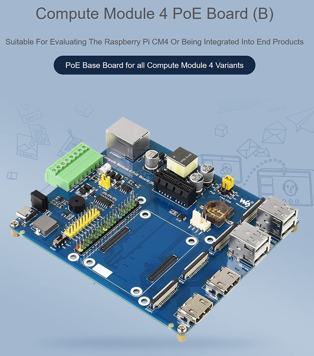 Snapklik.com : New Raspberry Pi Compute Module 4 IO Board