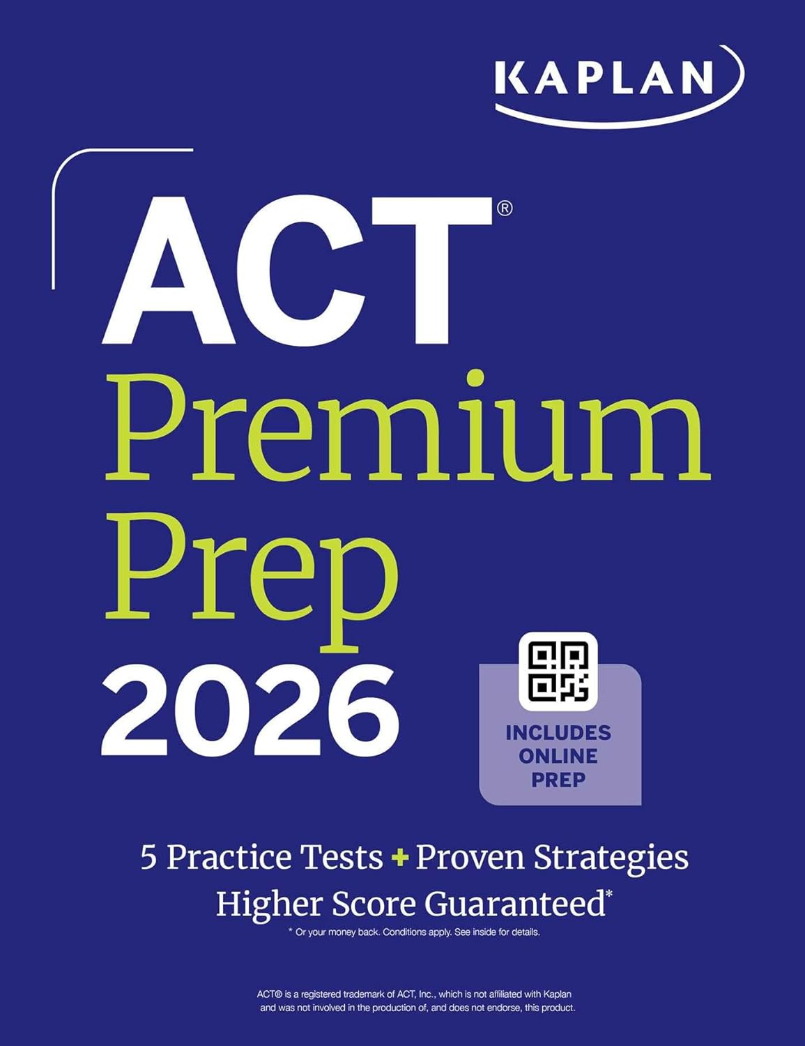 Amazon.com: Act Premium Prep 2026: Includes 5 Full Length Practice ...