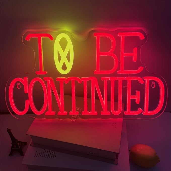 GTOTd Anime Neon Light Sign (40 x 22 cm) To Be Continued LED Lamp ...