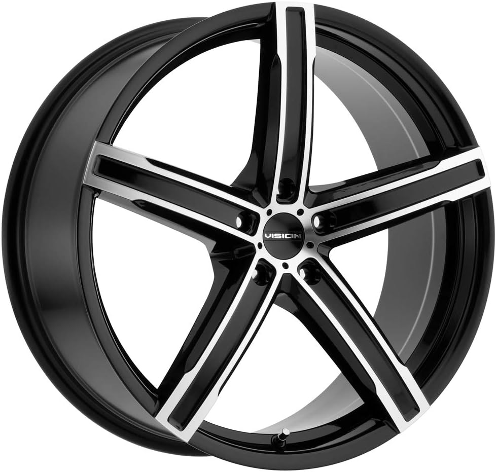 Amazon.com: VISION 17" Inch 5x115 Wheel Rim 469 Boost 17X8 +38 Black ...