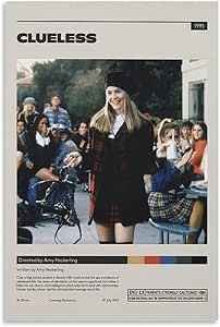 Clueless Movie Poster For Room Aesthetic 90s (2) Canvas Art Painting ...