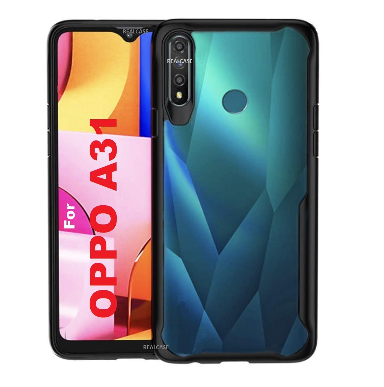 REALCASE Oppo A31 Back Cover Stylish | Clear Gel Premium TPU Shockproof ...
