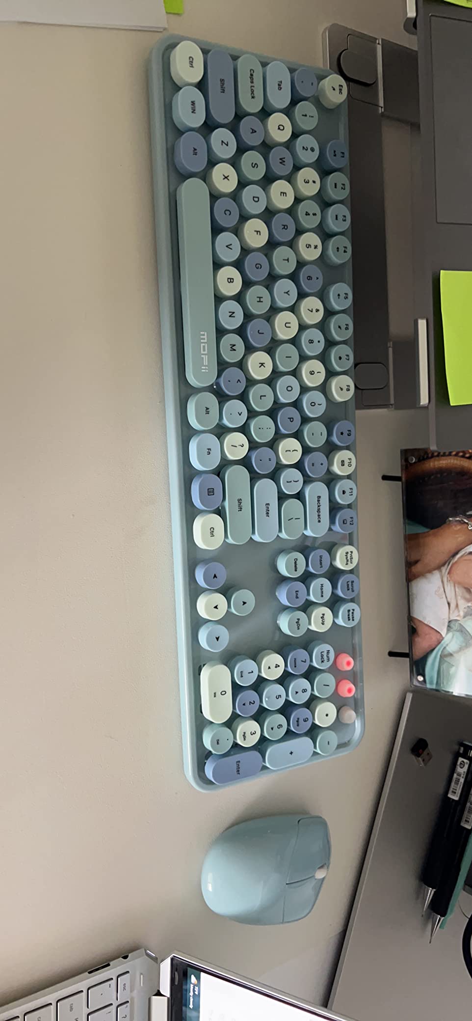 $10/mo - Finance MOFII Wireless Keyboard and Mouse, Milk Tea Colorful ...