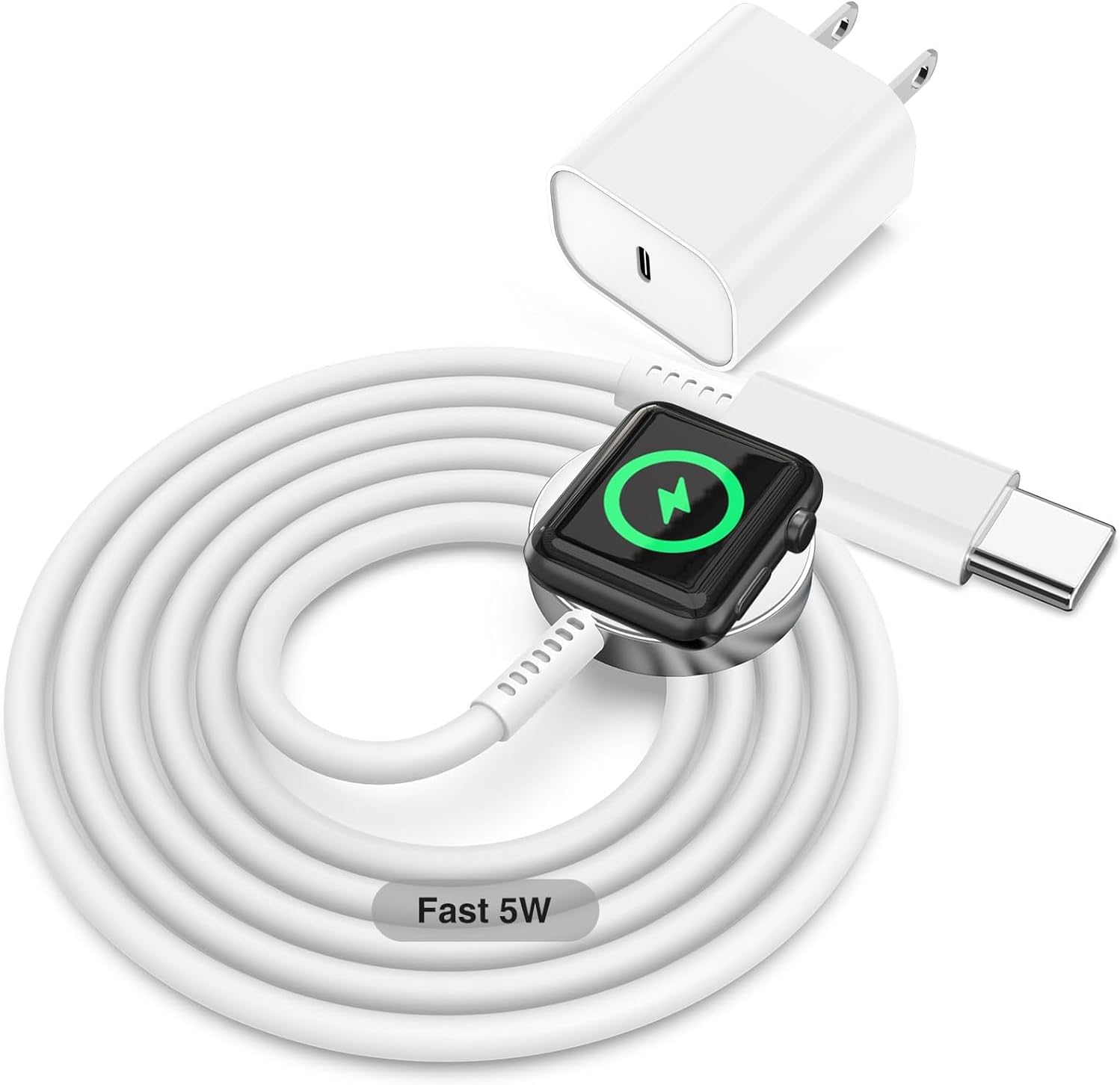 Amazon.com: 𝟐𝟎𝟐𝟒 𝐔𝐩𝐠𝐫𝐚𝐝𝐞𝐝 for Apple Watch Charger Magnetic Fast ...