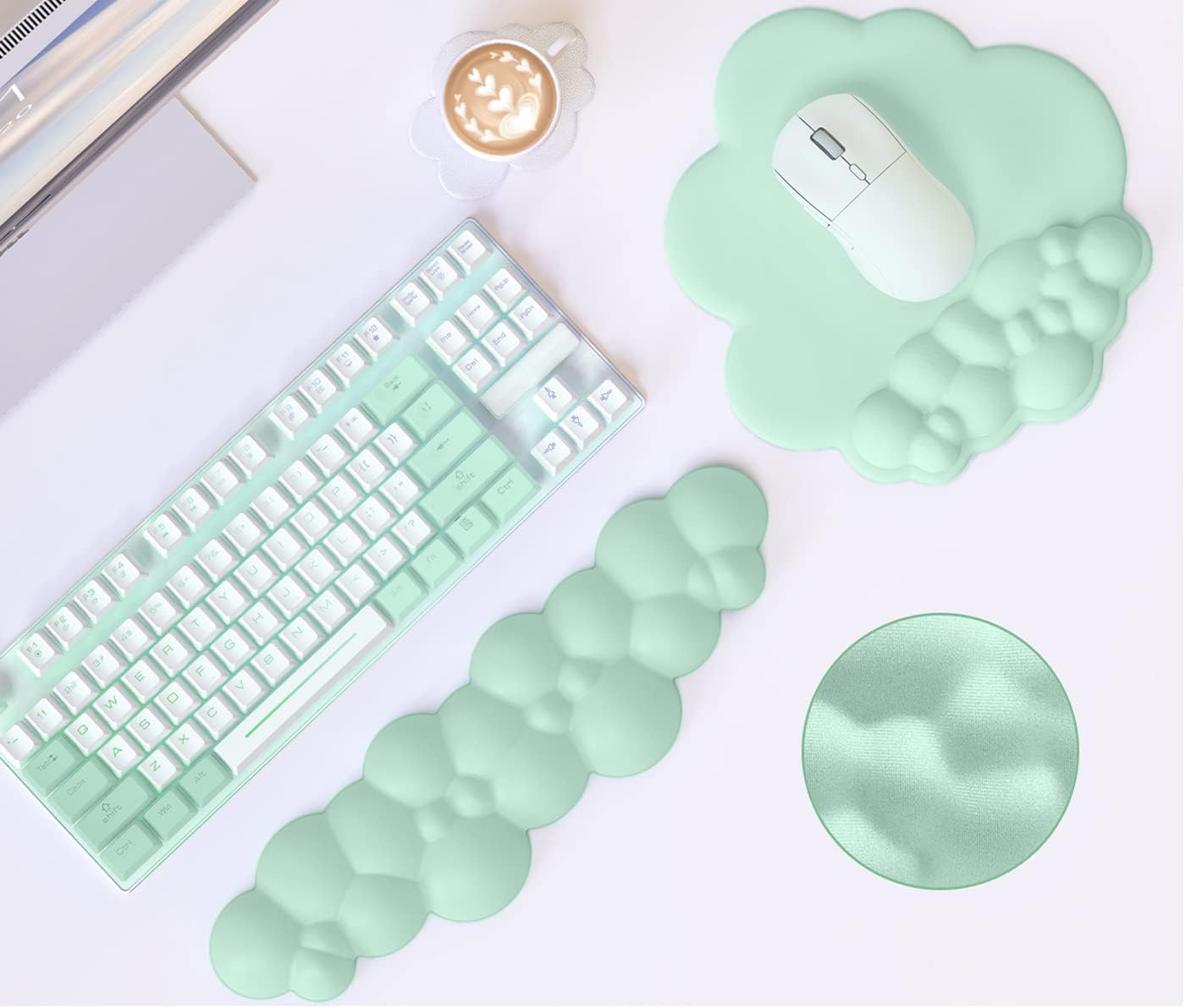 Cloud Keyboard Wrist Rest Mouse Pad Cup Coaster Set, Philippines | Ubuy
