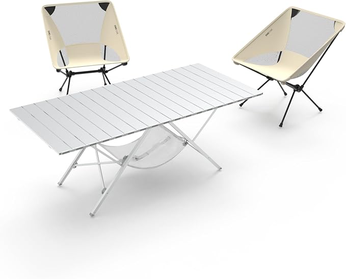 Amazon.com : ONEFOREST Camping Table and 2 Camping Chairs, Portable ...