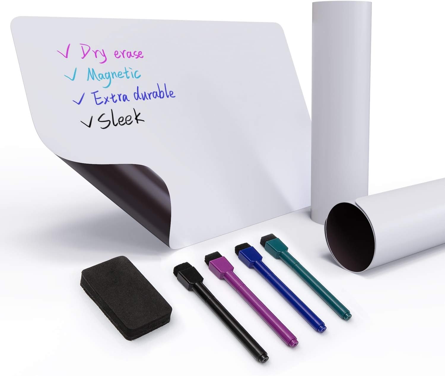Magnetic Dry Erase Whiteboard Sheet, 20.3 cm x 30.5 cm, 3 pack – BigaMart
