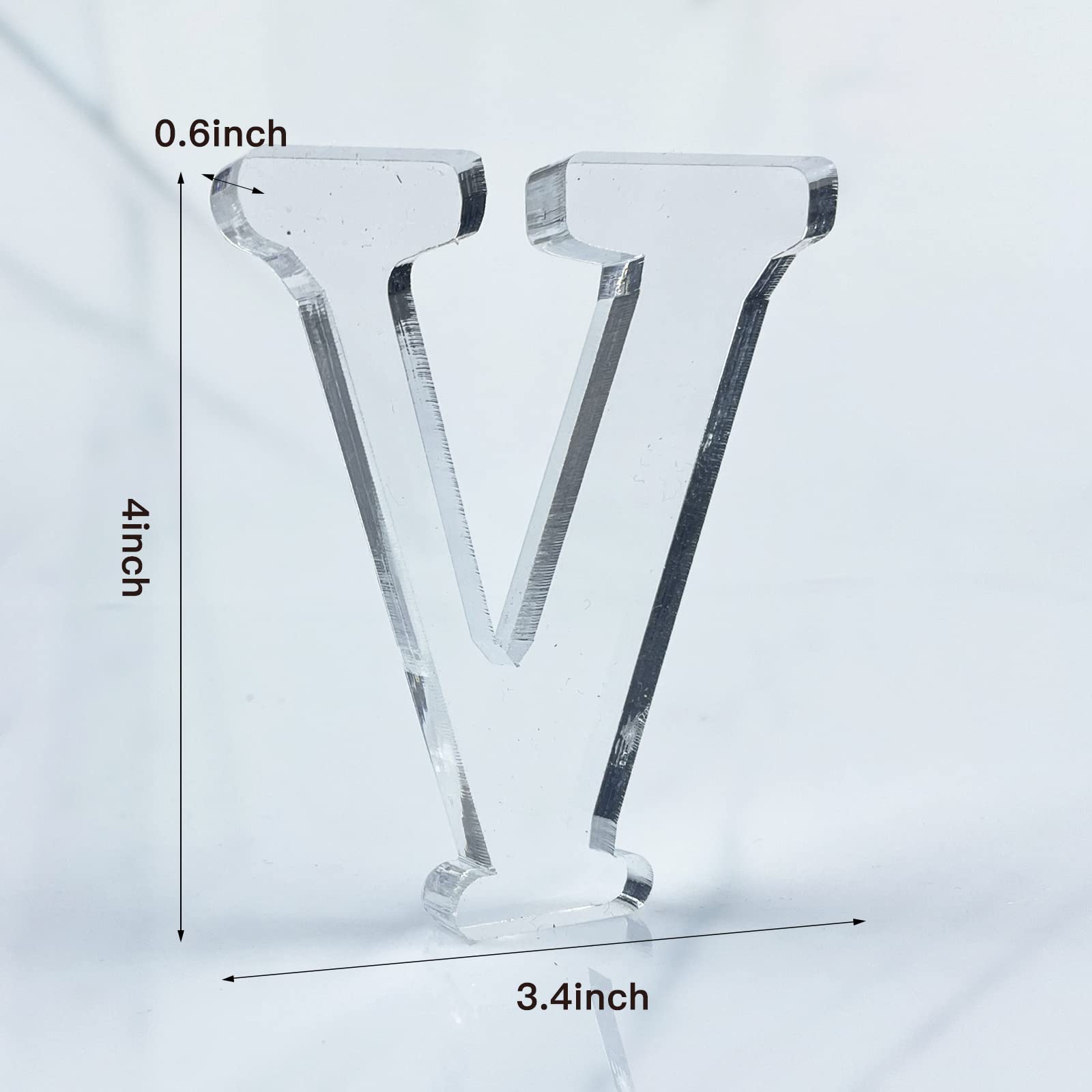 DIY Acrylic Letters WOODOUNAI 4 Inch Acrylic Letters - Unfinished ...