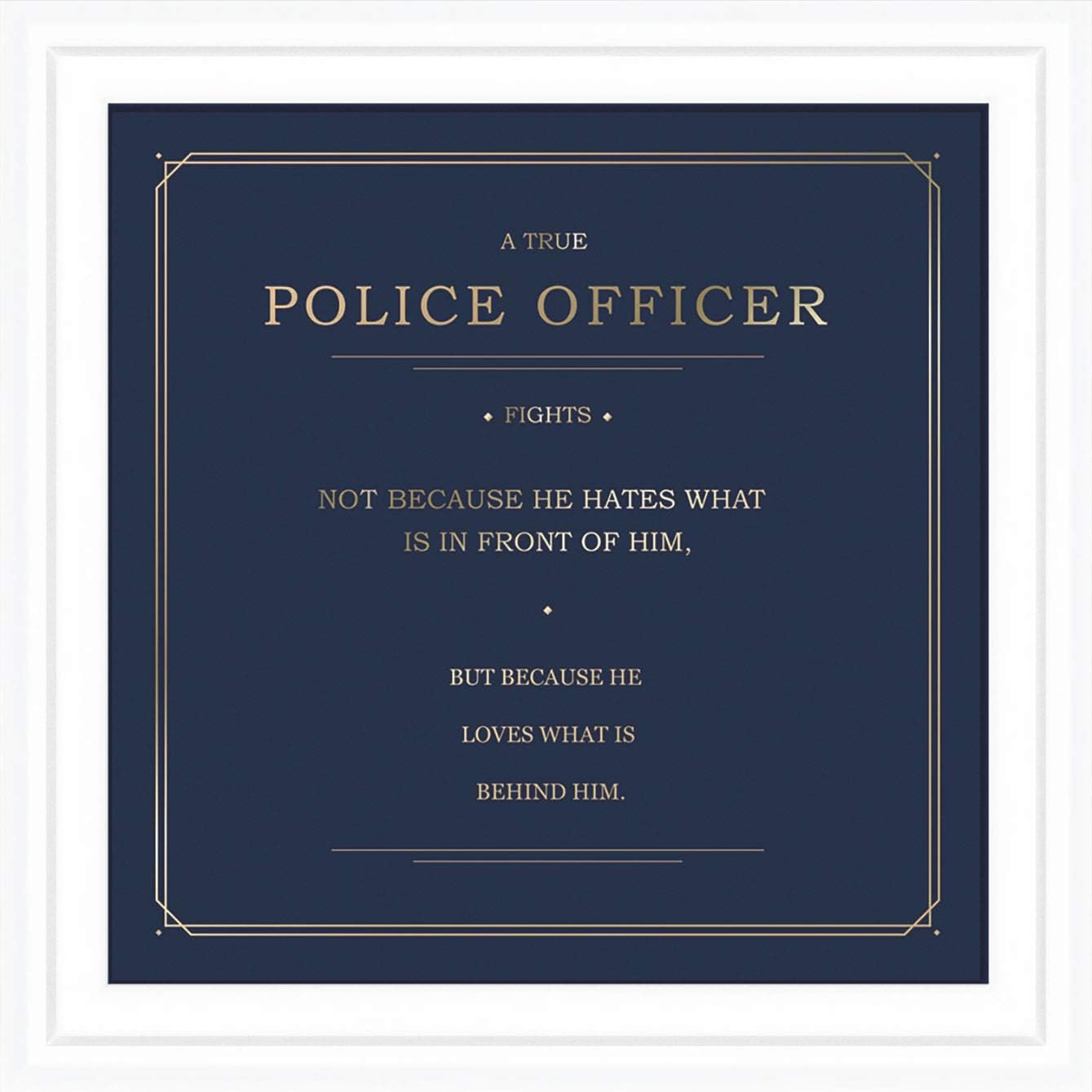 Amazon.com: Police Academy Graduation Gifts | Law Enforcement Wall Art ...