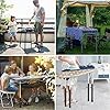 Amazon.com: (4-PACK) Folding Table Leg Extenders, Highly Durable Steel ...