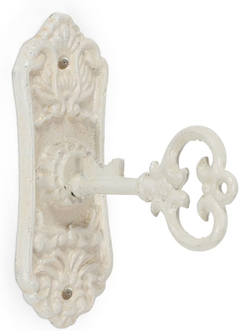 Amazon.com : Abbott Collection Cast Iron Key & Plate Wall Hook, Antique ...