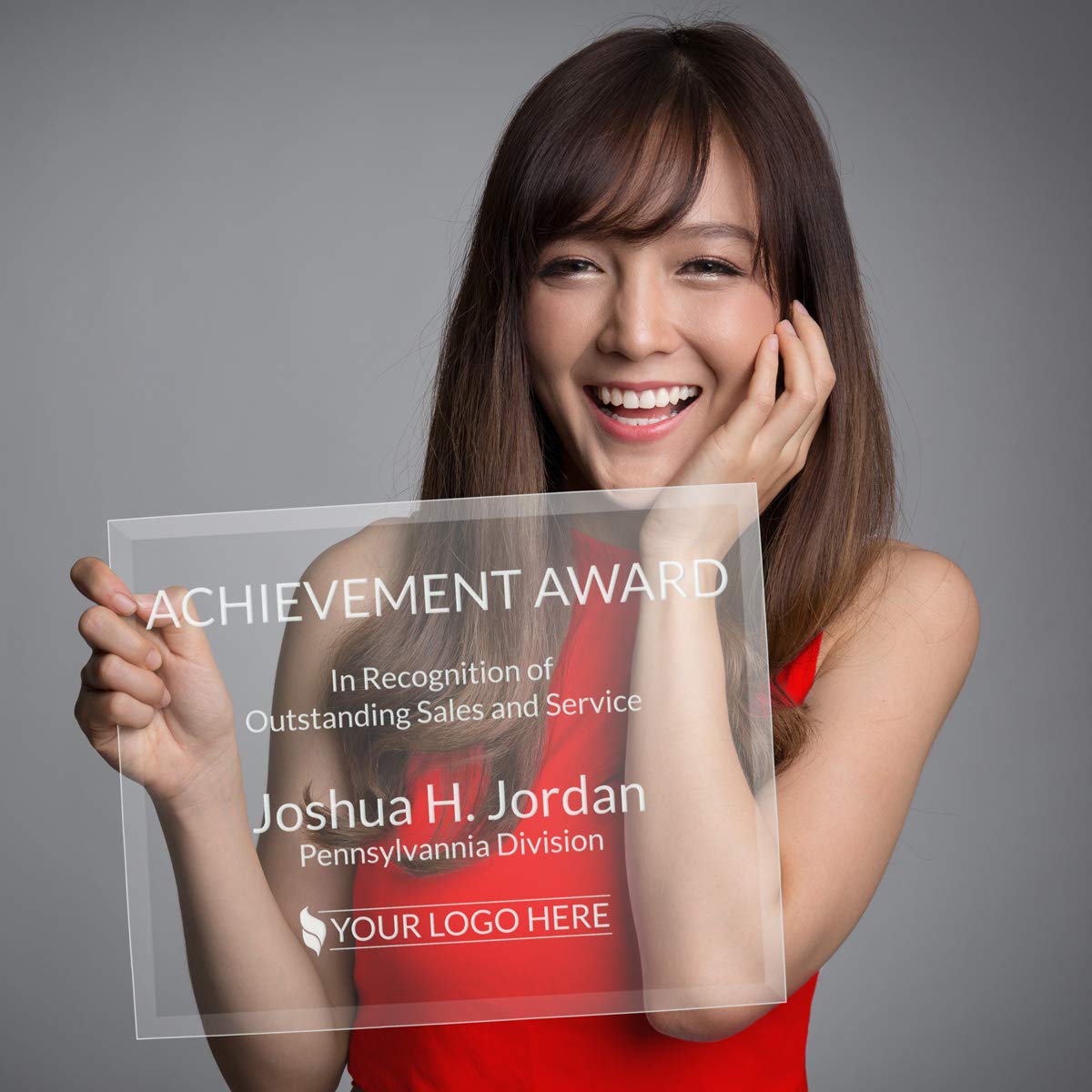 Snapklik.com : Frosted Glass Award Plaque
