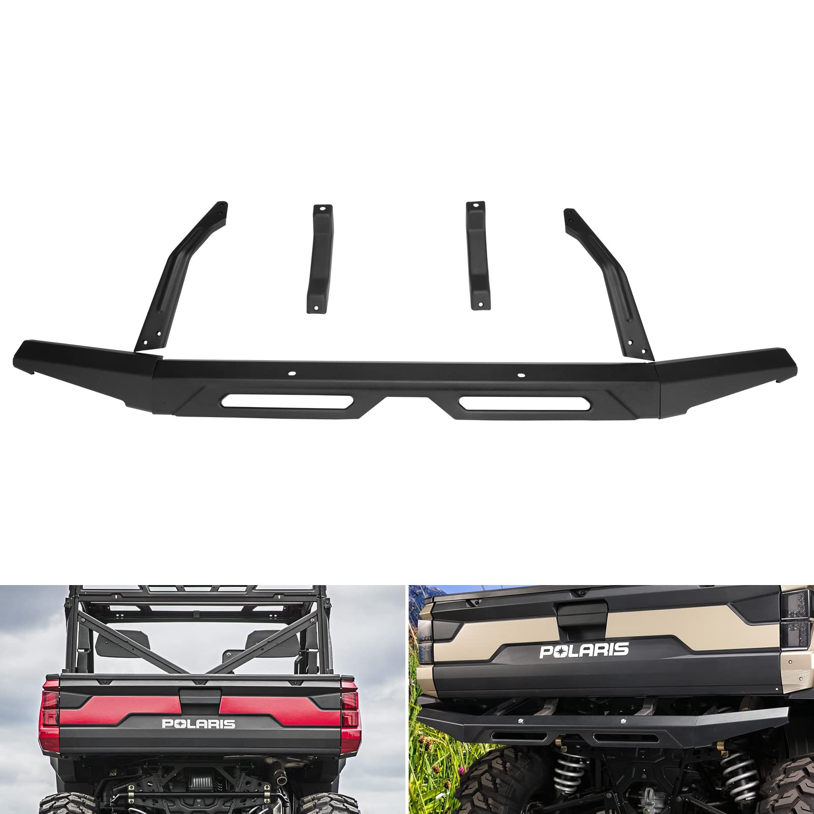 Buy A & UTV PRO Ranger Rear Bumper,Heavy Duty Rear Brushguard for 2018 ...