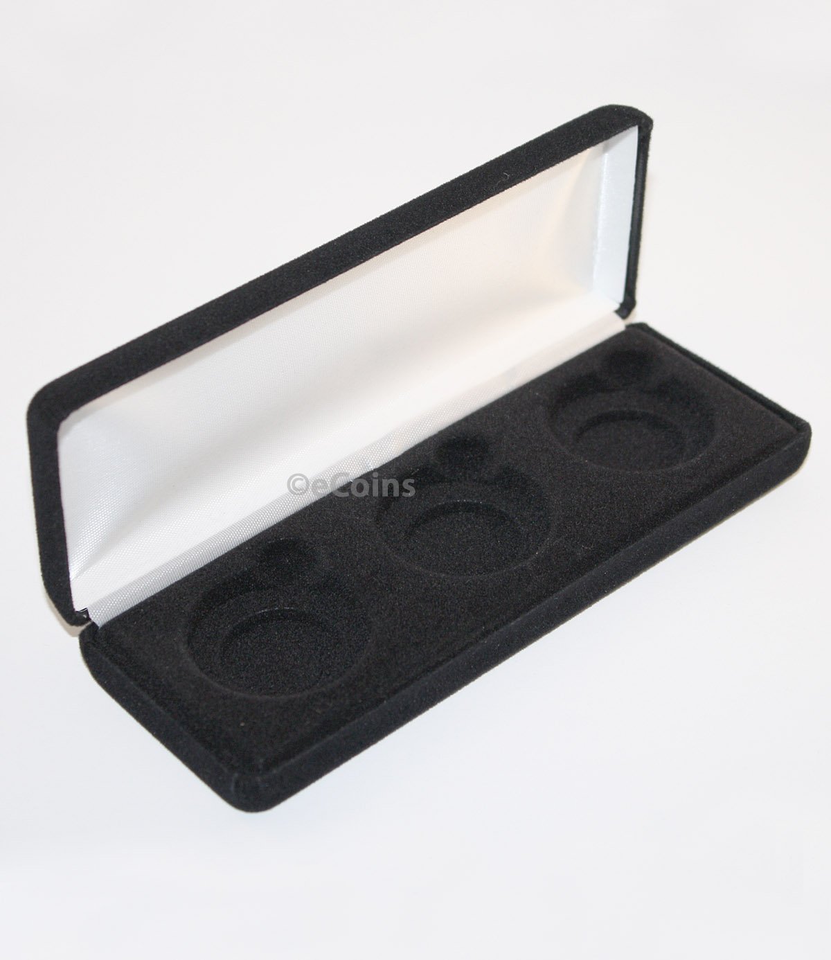 Amazon.com: Black Felt COIN DISPLAY GIFT METAL DELUXE PLUSH BOX holds 3 ...