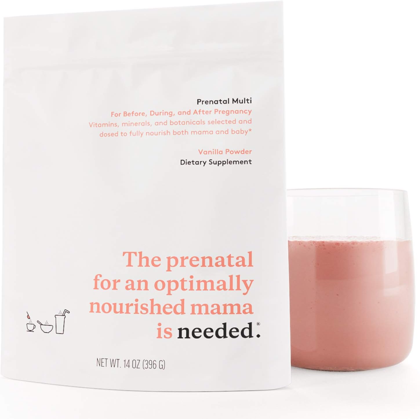 Amazon.com: Needed Vanilla Multivitamin Powder for Prenatal, Pregnancy ...