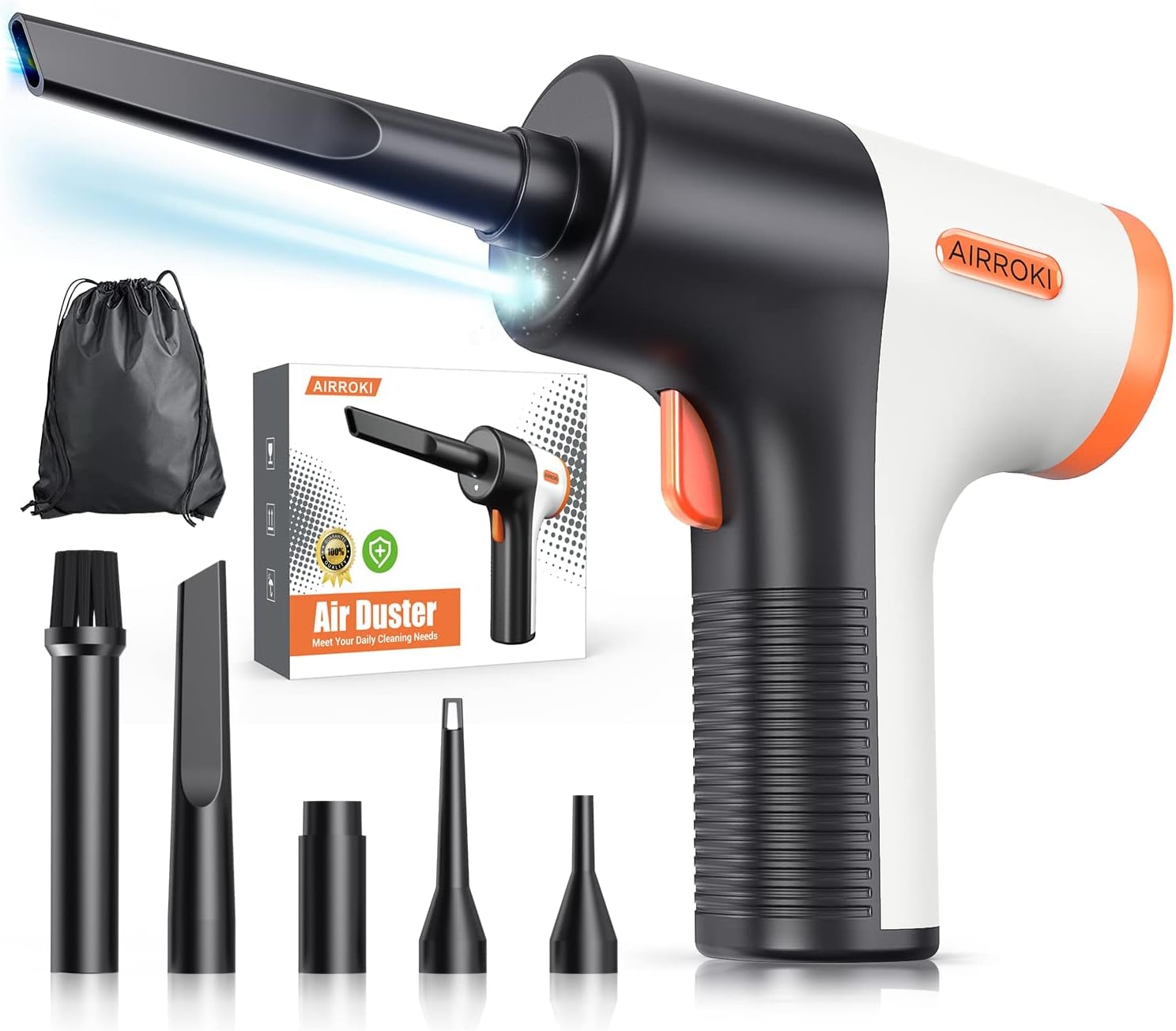 Amazon.com: AIRROKI Compressed Air Duster - Cordless Air Duster for ...