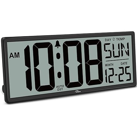 Amazon.com: Timex 75071TA2 13.5" Large Digital Clock with 4" Digits and ...