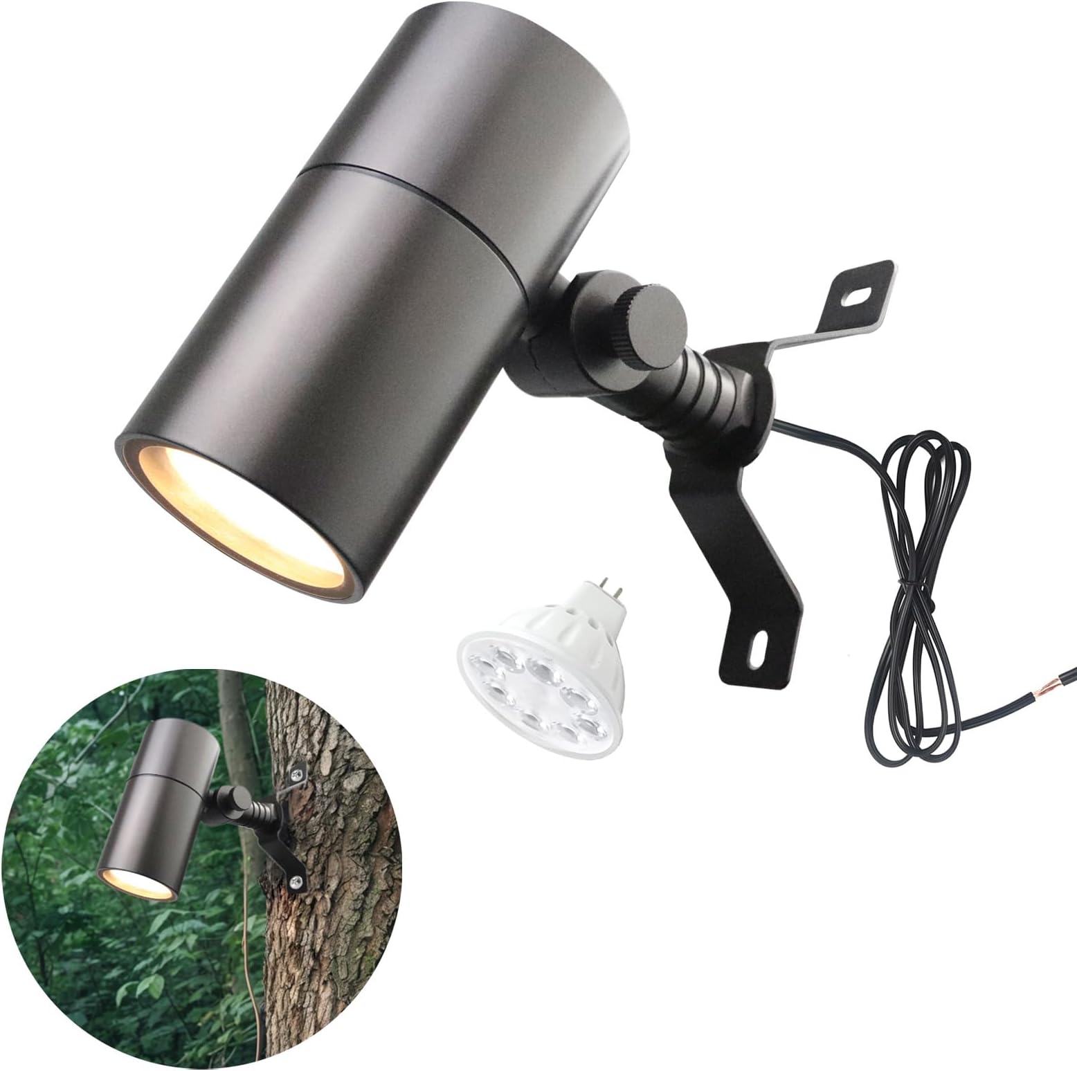 Noobibaba Low Voltage Landscape Lighting Spot Down Light, 12V Tree ...