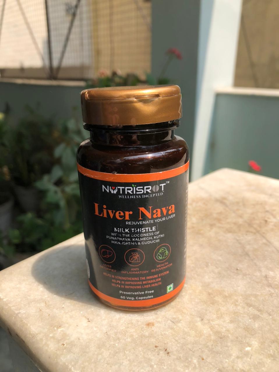 NUTRISROT̖ Liver Nava Herbal Liver Detox Supplement - Supports Healthy ...