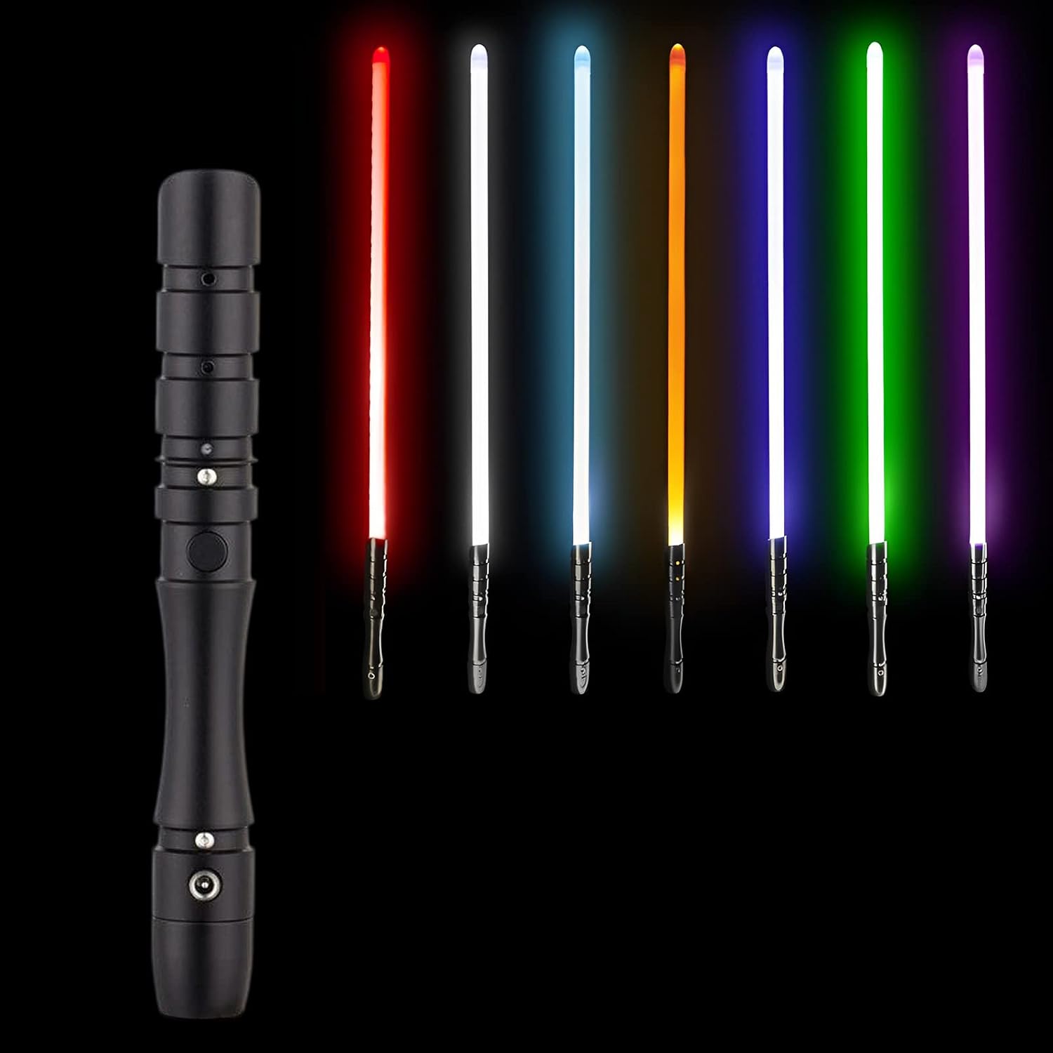 Amazon.co.jp: ライトセーバーRGB16色変更の金属ヒルトUSB充電式光サーベル大人のハロウィーンのクリスマスのギフトのため ...