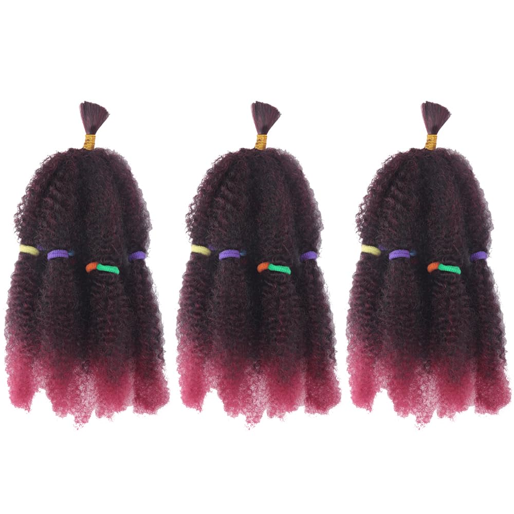 Amazon.com : Afro Kinkys Hair 12 Inch 3 Packs Pre Stretched AfroKinkys ...