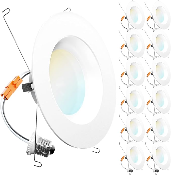 Sunco 12 Pack 5/6 Inch LED Can Lights Retrofit Recessed Lighting ...