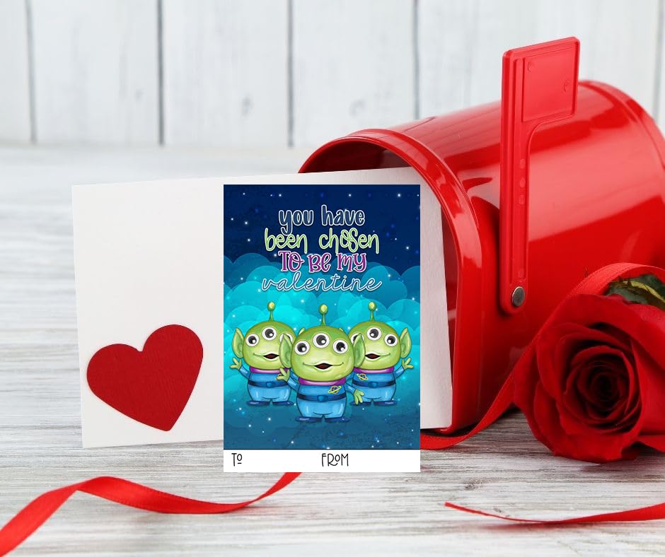 Toy Story Valentine Cards #valentinesday #classroomgift Made Using