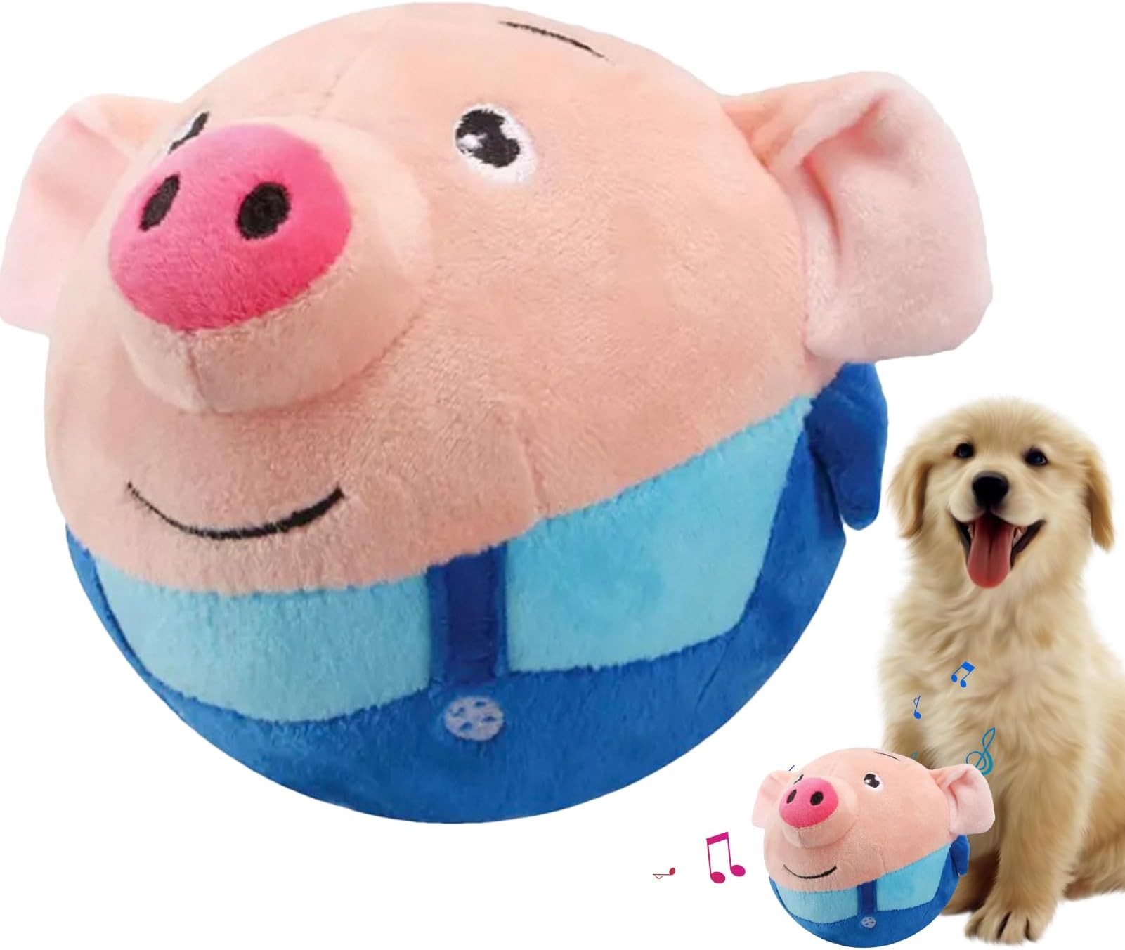 Pet Supplies : Active Moving Pet Plush Toy, Interactive Dog Pig Toys ...