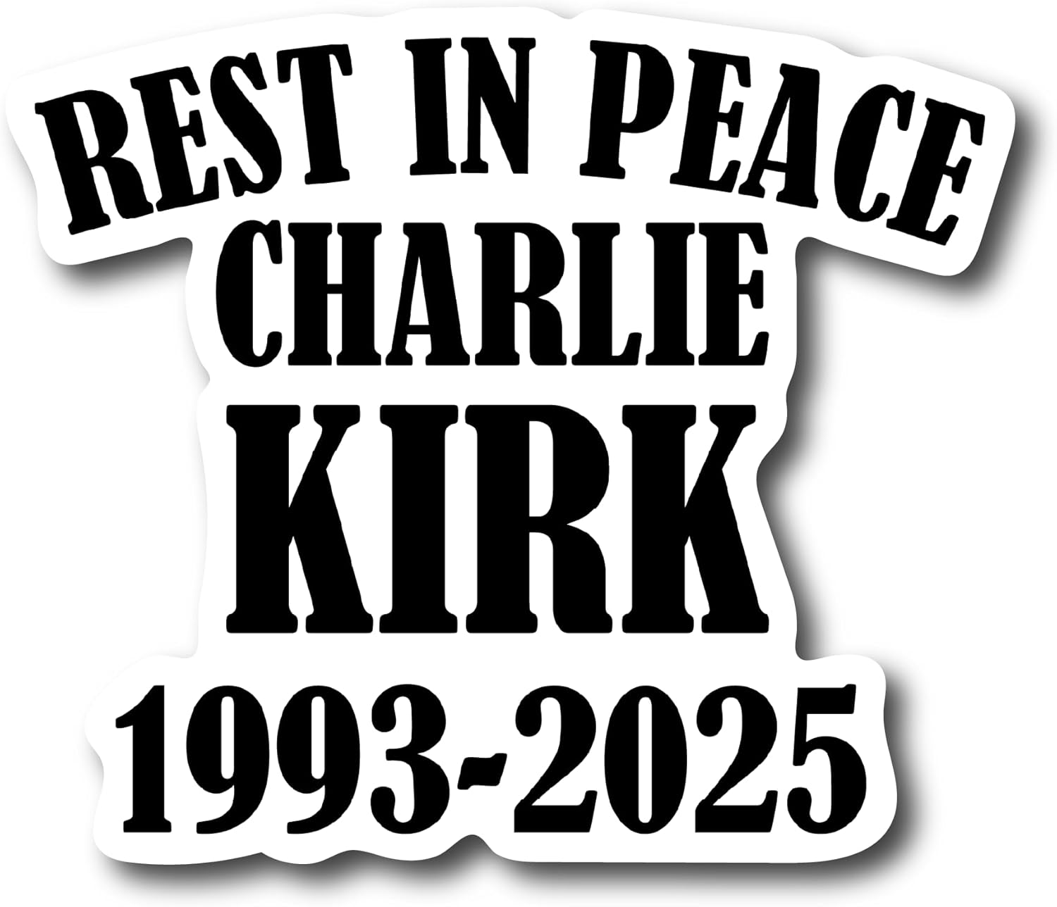 Amazon.com: RIP Charlie Kirk American Hero Sticker 2-Pack for Truck Car ...