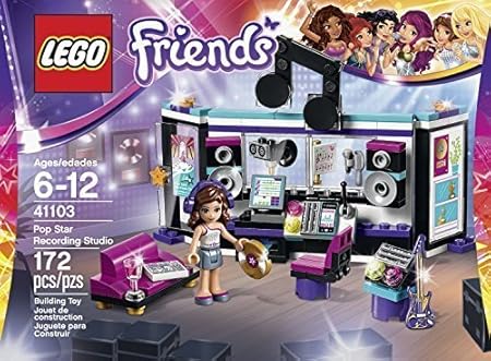 Amazon.com: LEGO Friends Pop Star Recording Studio Music Toy for Kids ...