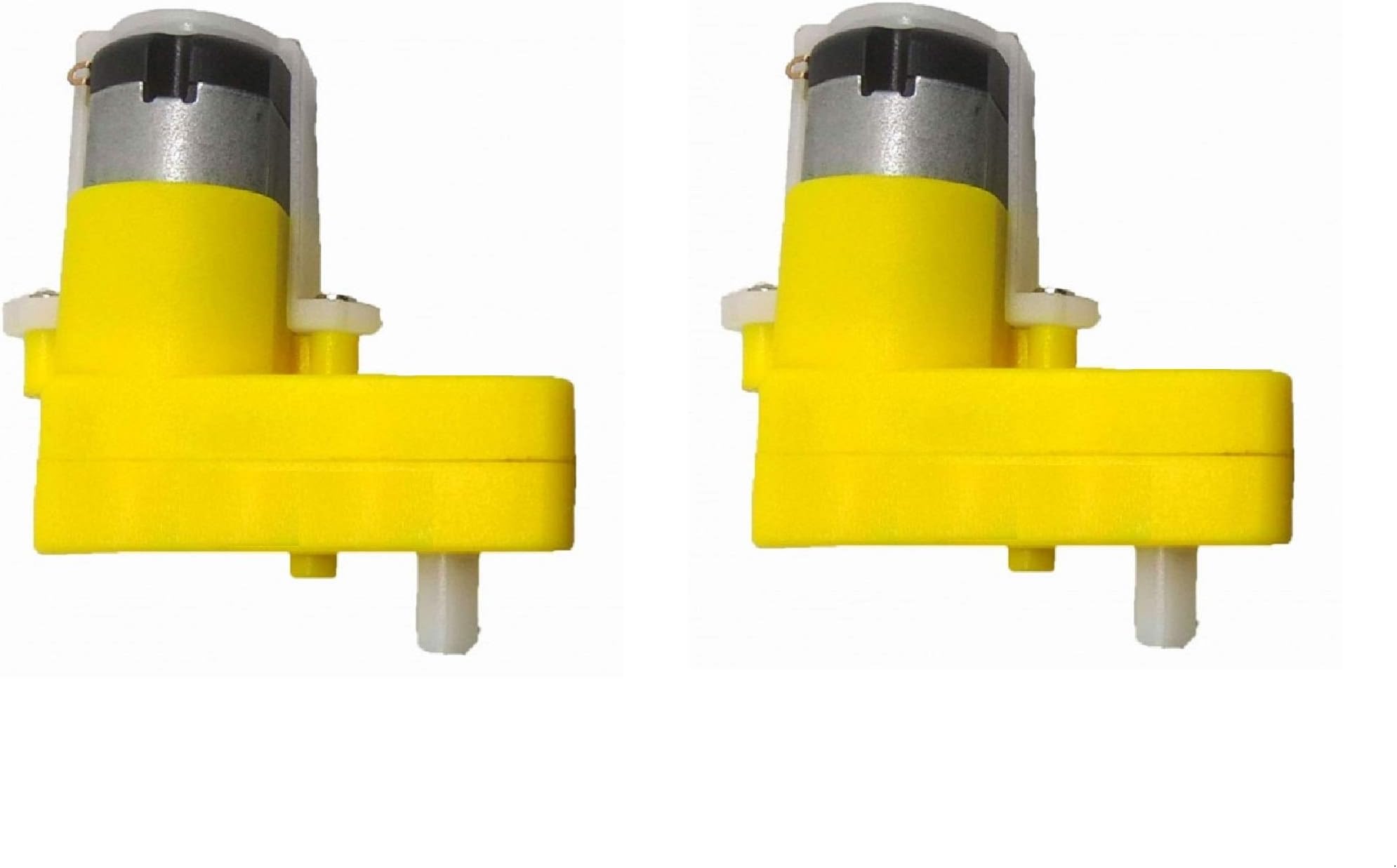 Robocraze (2 Pieces) L Shaped 60 RPM BO Motor Single shaft Gear Motor ...