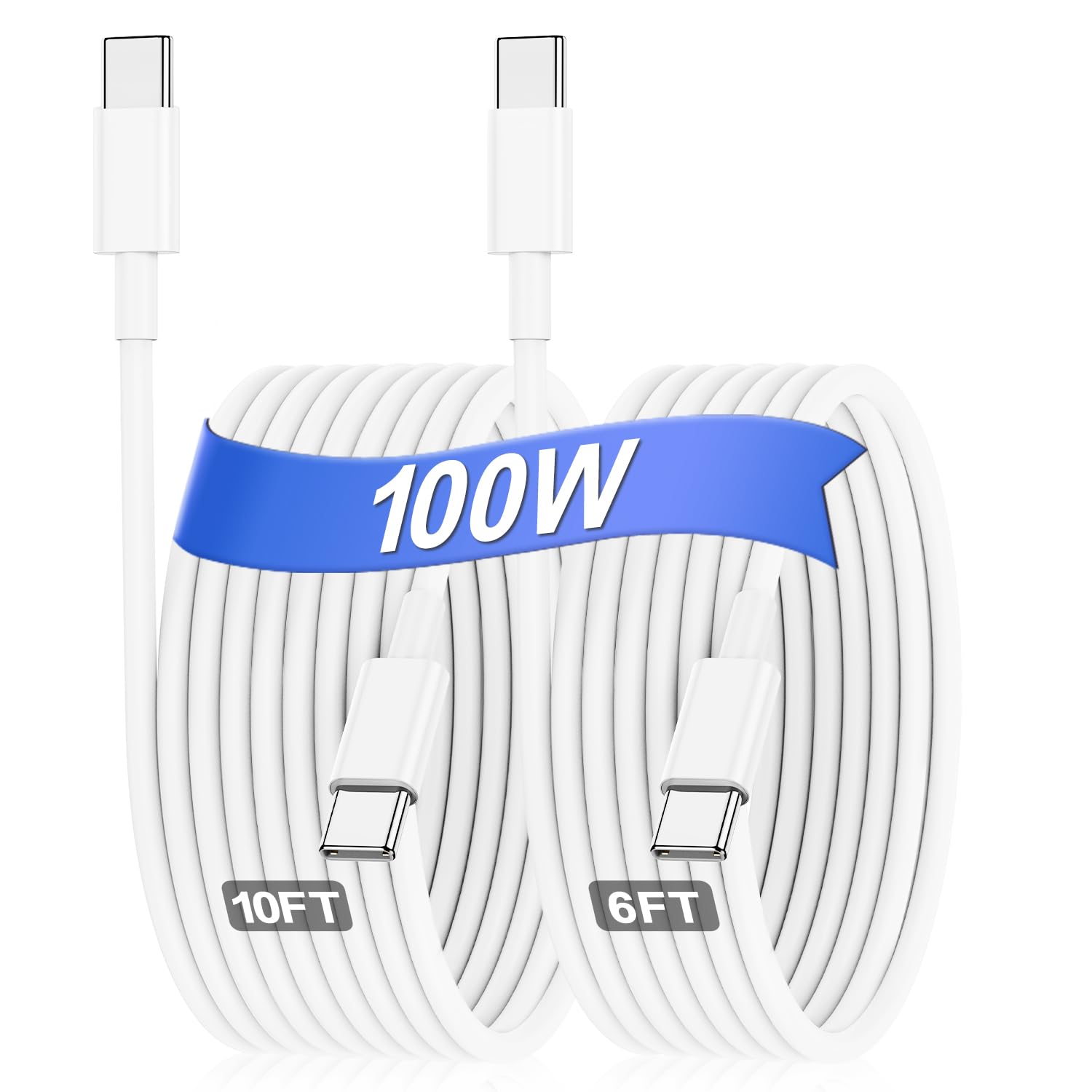 Amazon.com: Hzevn Genuine 100w Extra Long USB C to USB C Cable for ...