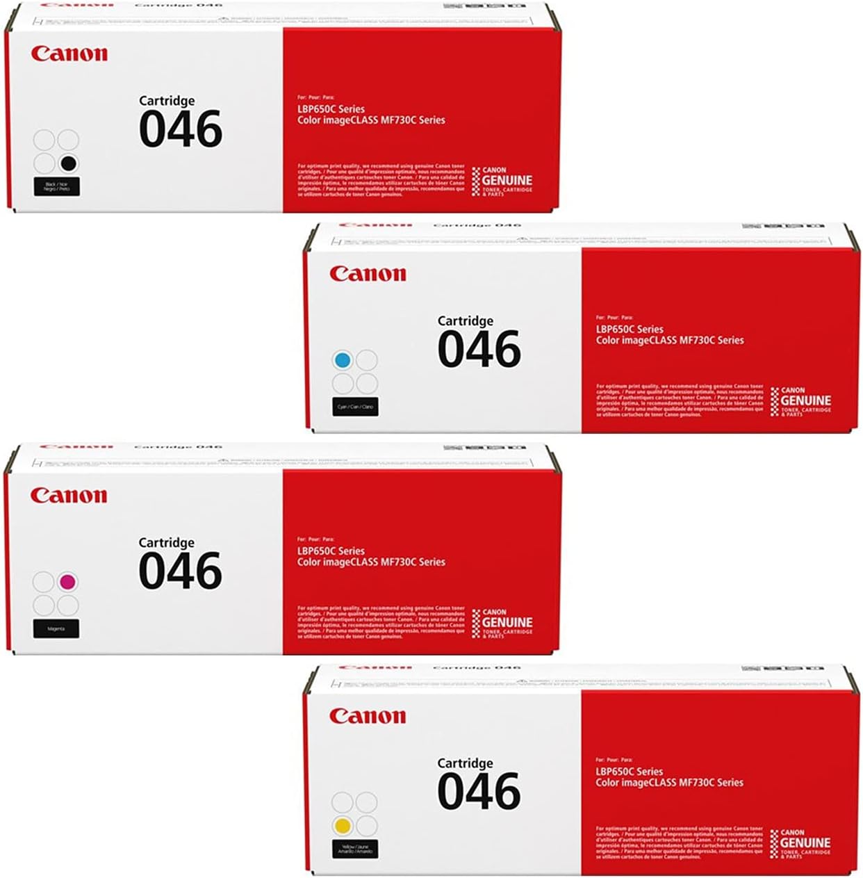 Amazon | CANON 純正品 CRG046 4色セット CRG-046BLK / CRG-046CYN / CRG-046MAG ...