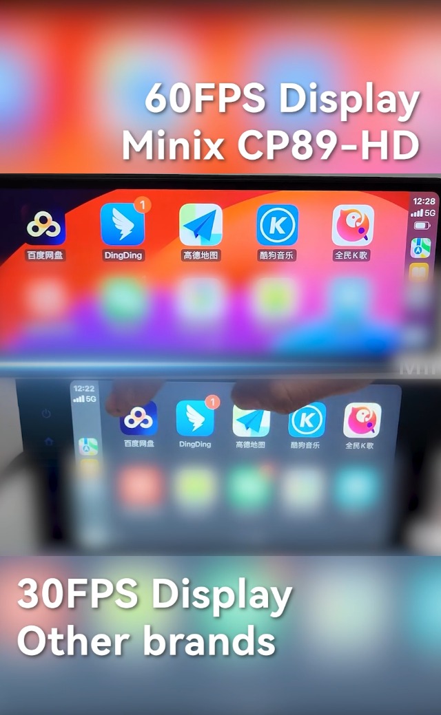 Minix Carplay Cp89 MINIX CP89-HD 8.9" Wireless CarPlay Display - 60fps ...