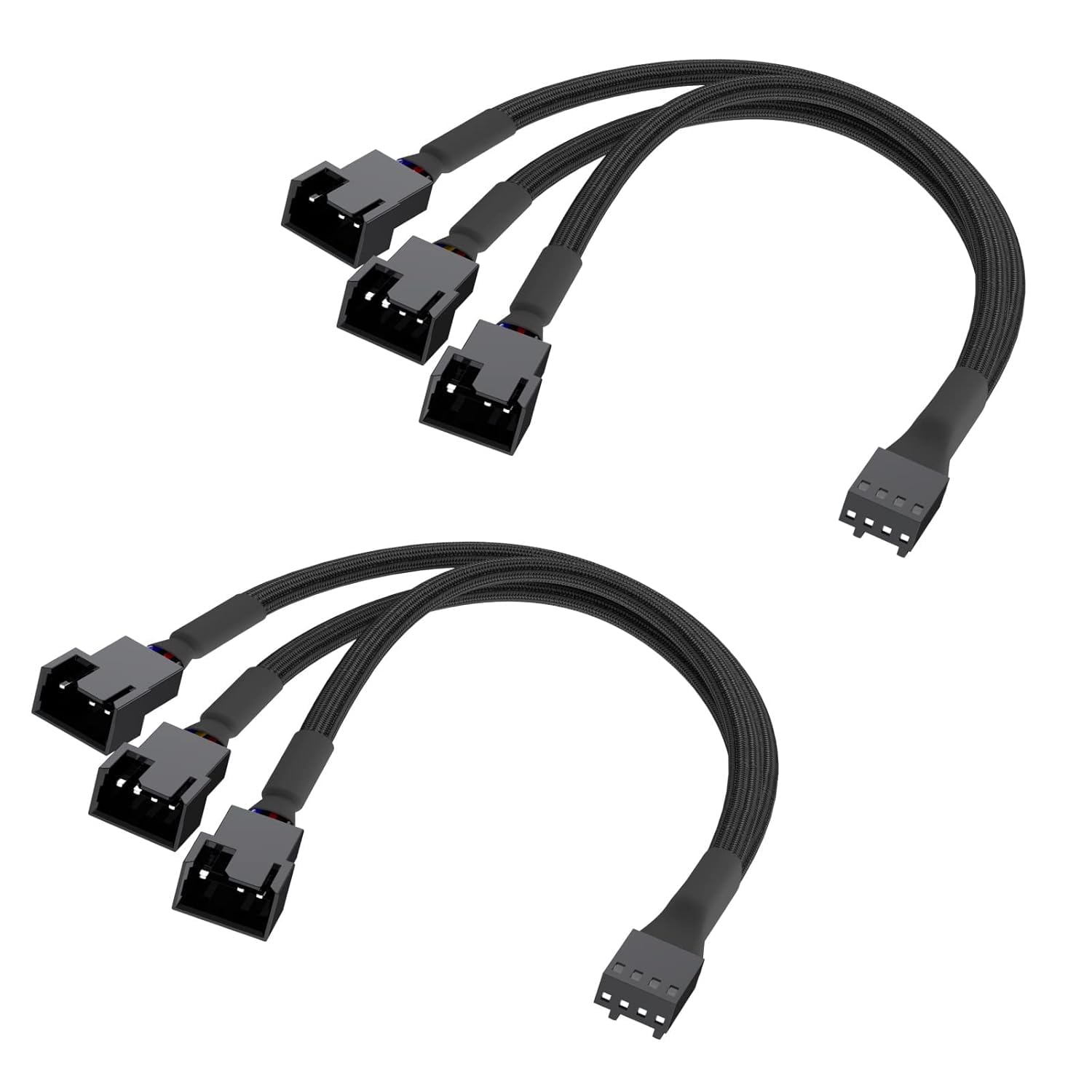 Amazon.com: URELEGAN 3 Way 4 Pin PWM Fan Splitter Cable, 12 inch PC Fan ...