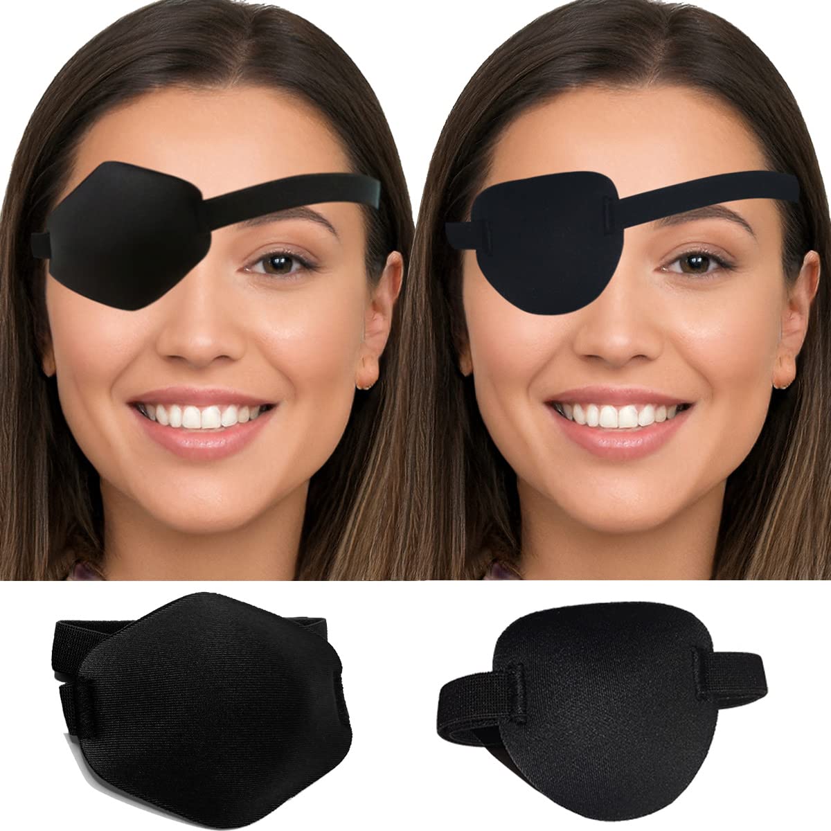 Amazon.com: AMZVIO Eye Patches for Adults 3D Eye Patch Right and Left ...