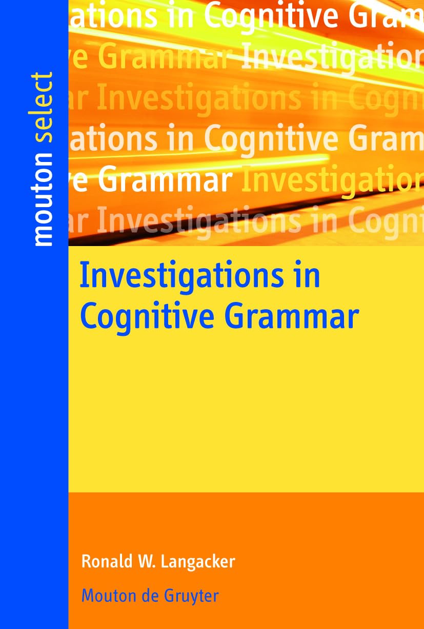 Amazon | Investigations in Cognitive Grammar (Mouton Select ...
