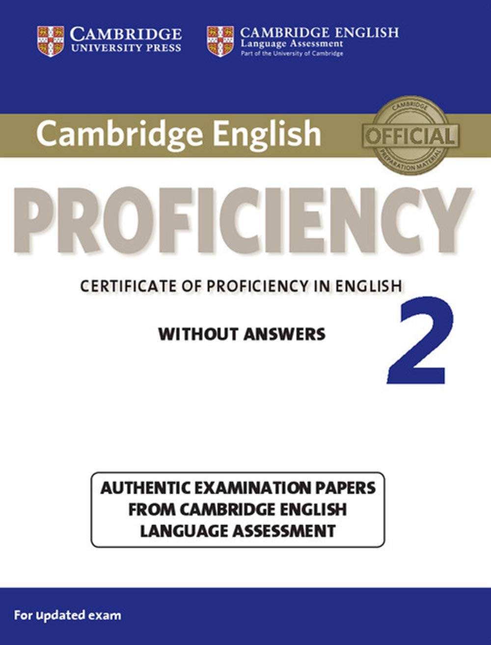 Cambridge English Proficiency 2 Students Book Without Answers Authentic ...