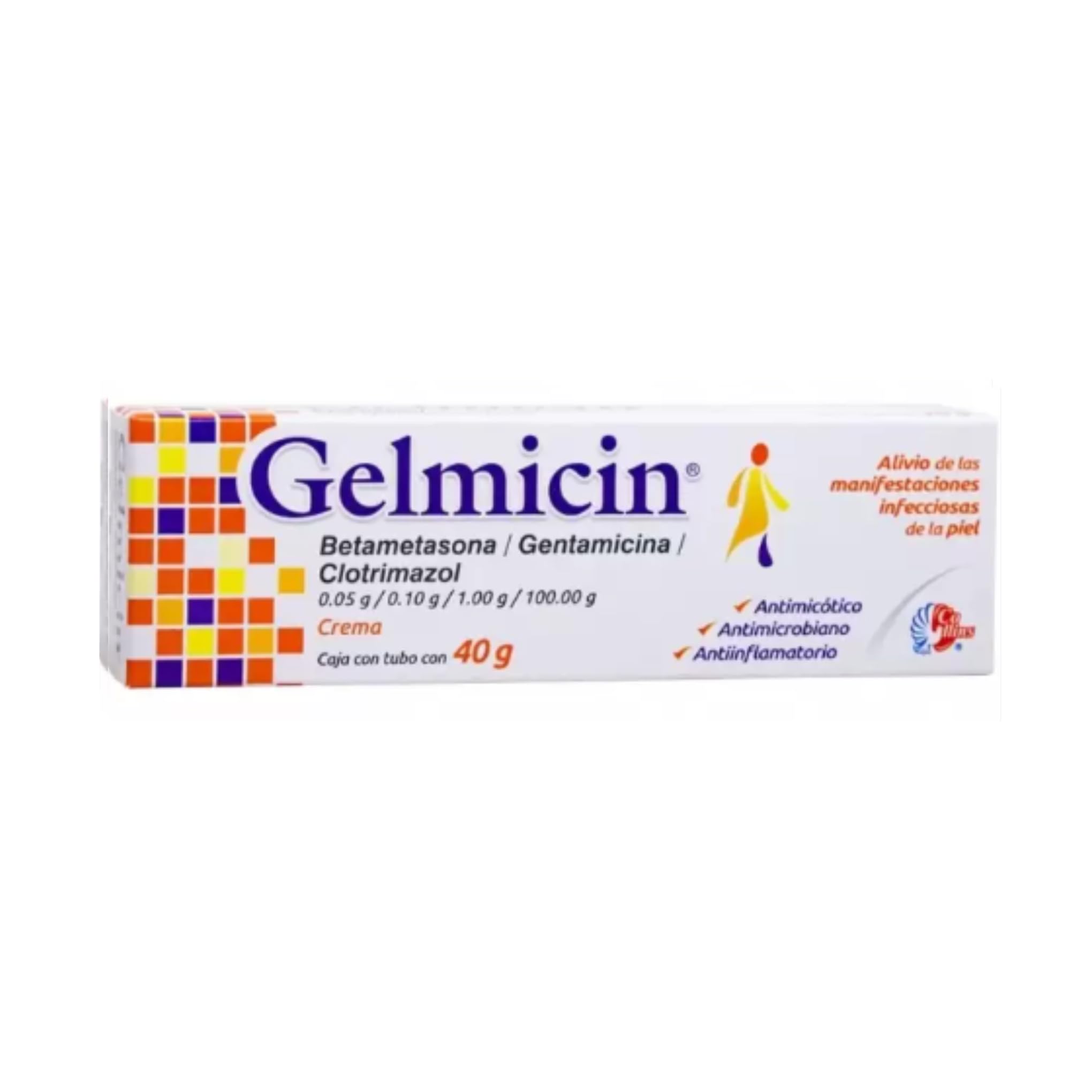 Gelmicin Crema Auxiliar Antiinflamatoria, Antimicrobiano para Heridas ...