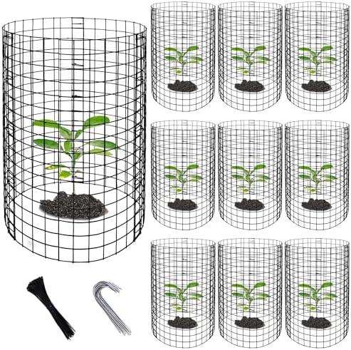 Amazon.com : Adnee 10 Packs Wire Plant Protector from Animals - 20" H X ...