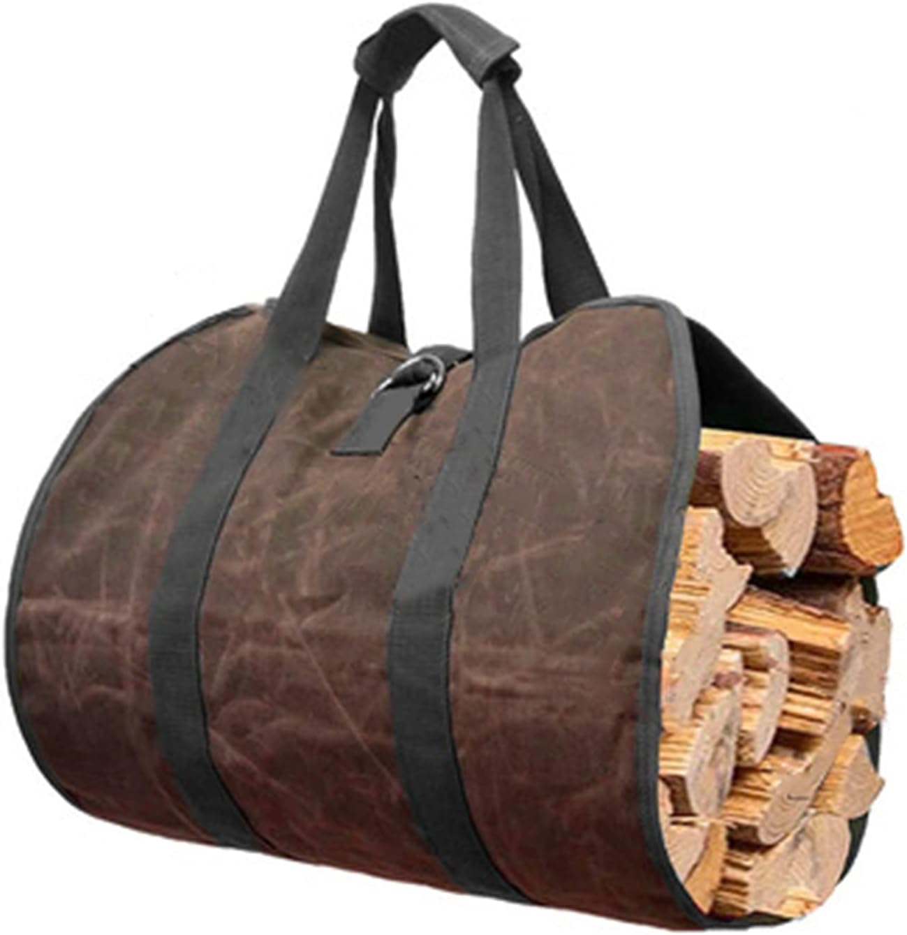 Amazon.co.jp: Firewood Handbag Large Firewood Carrier Canvas Firewood ...