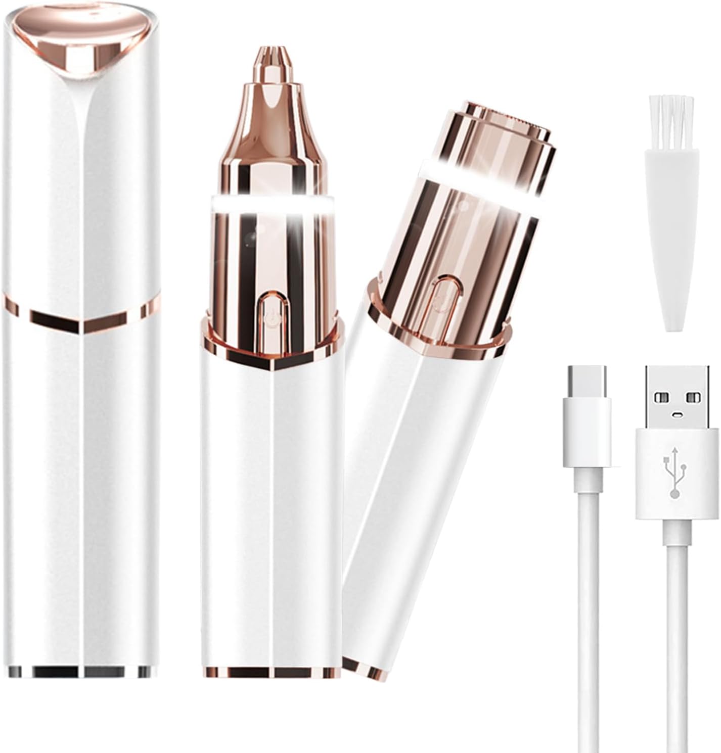 Amazon.com : Facial Hair Removal Eyebrow Trimmer - Facial Shaver Device ...