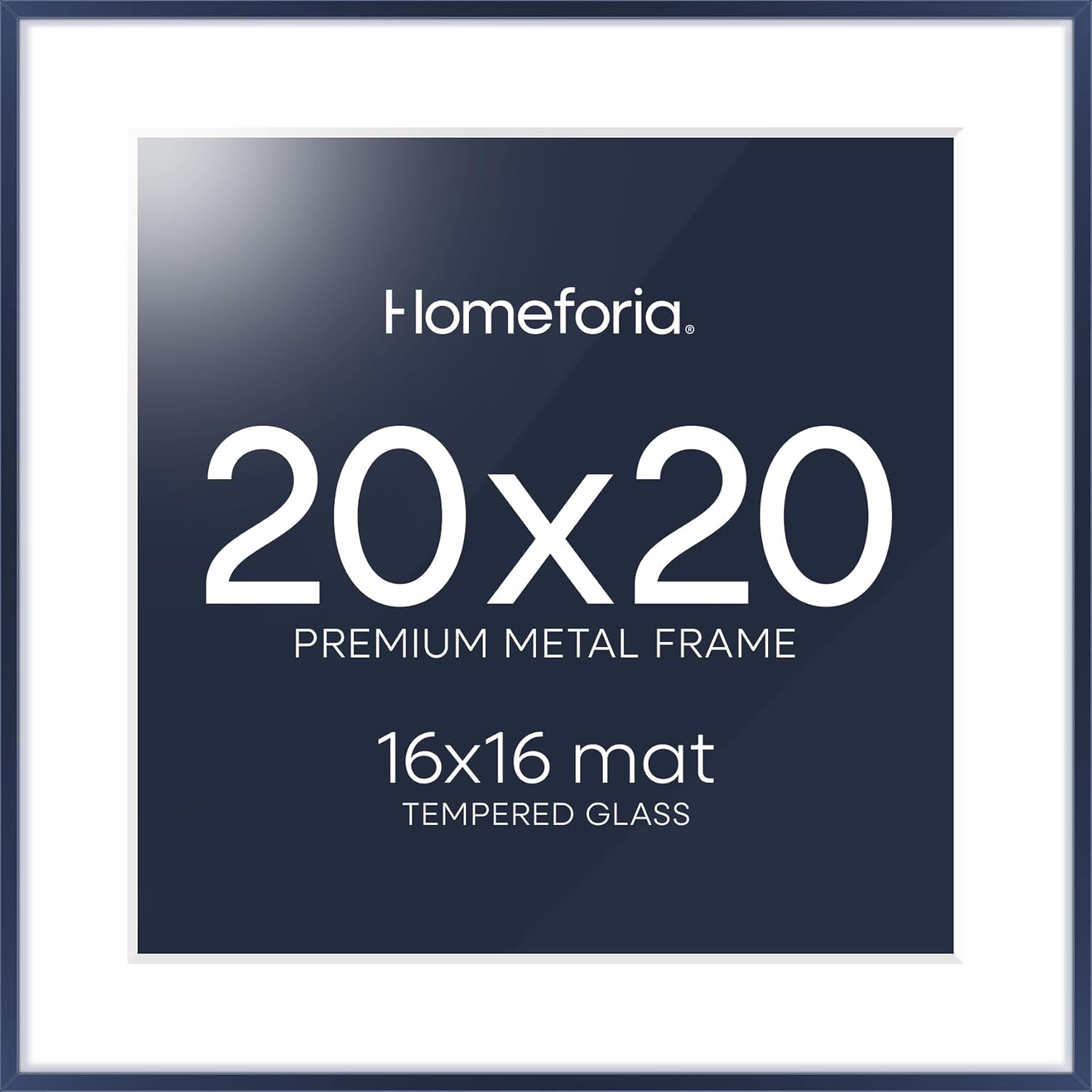 Amazon.com - Homeforia 20x20 Picture Frame Navy Blue, High End Metal 20 ...