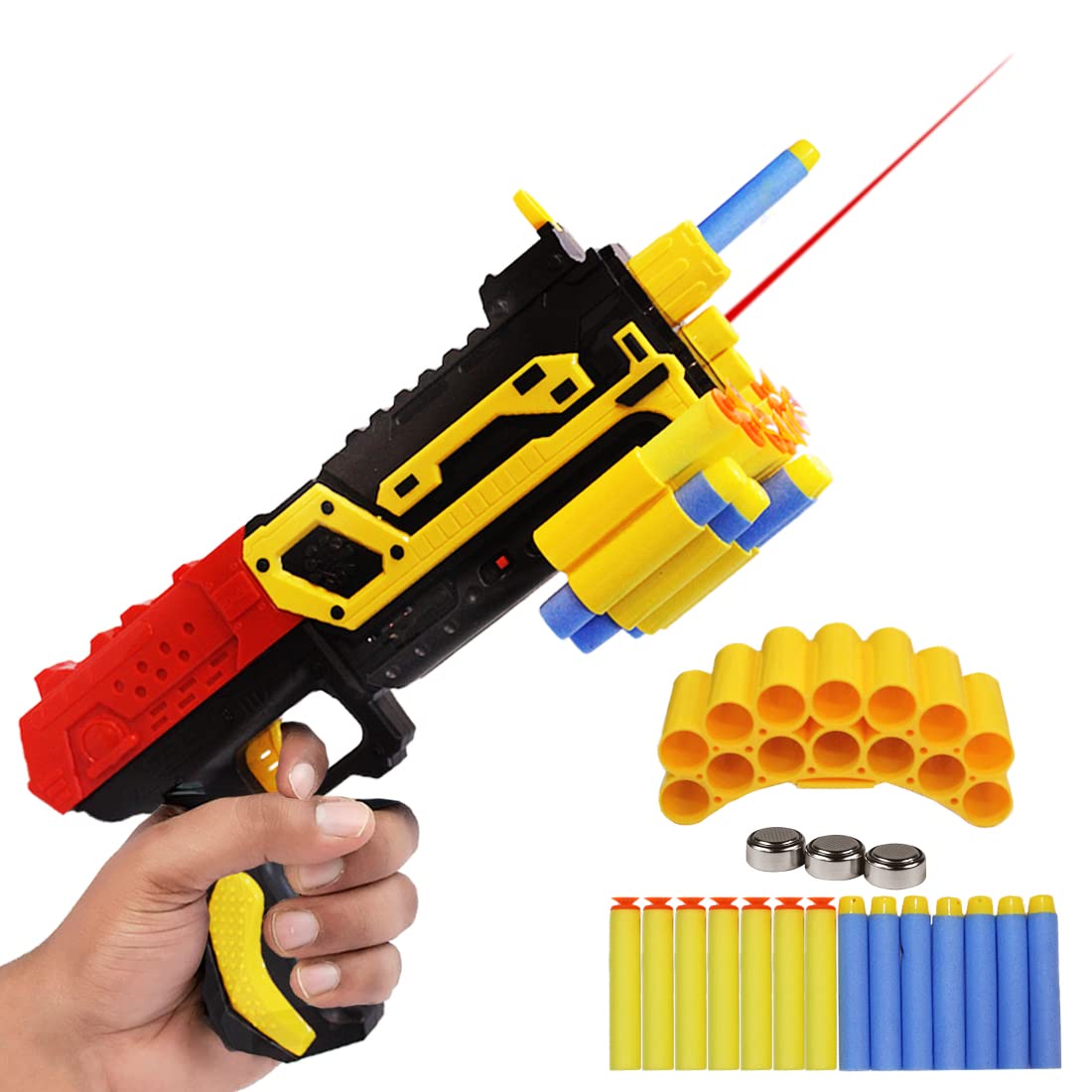 Wembley Blasters Gun Toys for Boys with Music and Laser Light to Shoot ...