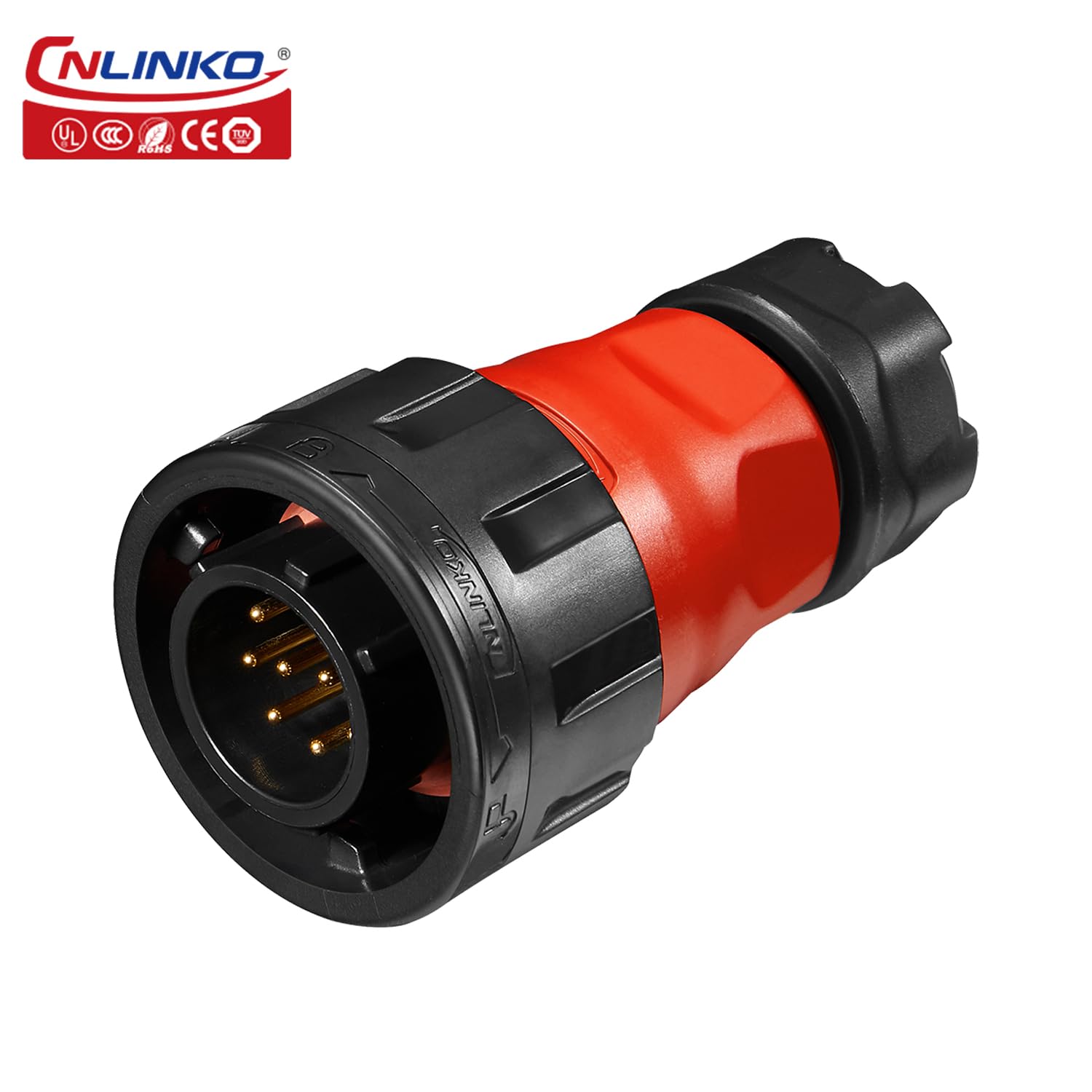 Snapklik.com : CNLINKO YM-24 10 PIN Industrial Waterproof Connectors ...
