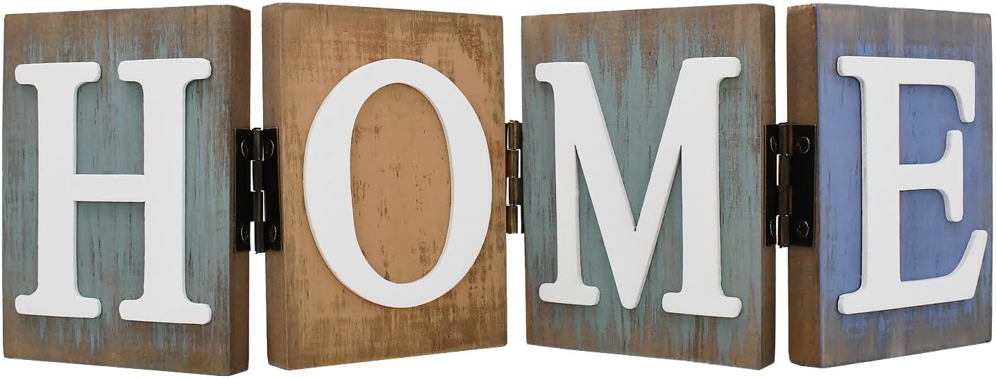Amazon.com: Wooden Home Sign Table Top Decor Decorative Letters Signs ...