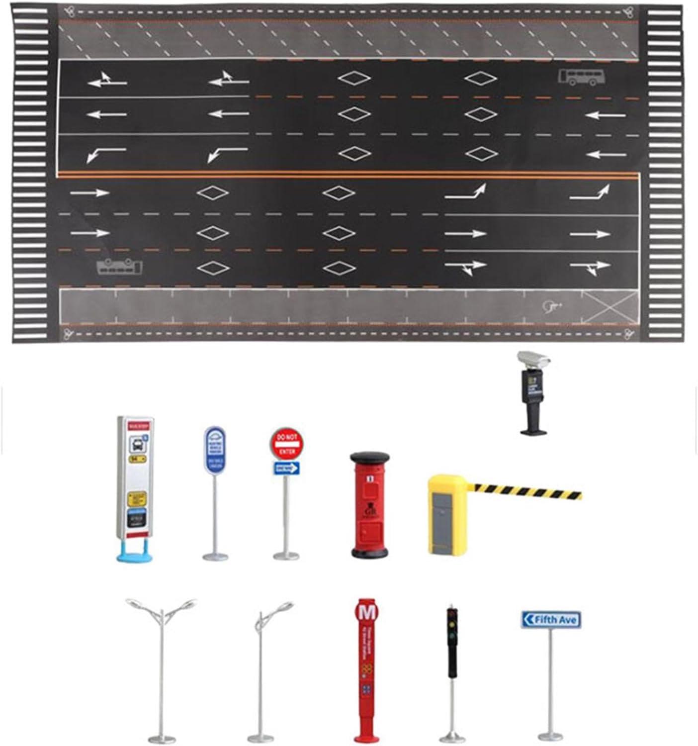 Amazon.com: shamjina 1:64 Large Parking Lots Mat Underground Garage ...